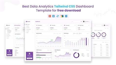 DataAI Free Data Analytics Tailwind CSS Dashboard Template