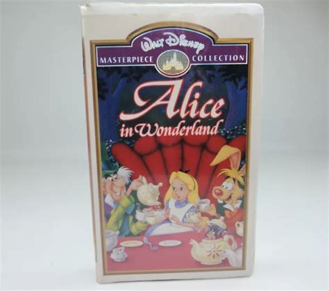 Alice In Wonderland Walt Disney Masterpiece Collection Vhs Tape 1998 £2