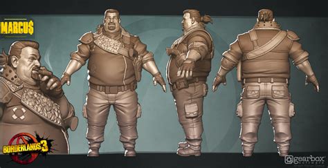 Artstation Marcus Bl3 Adrien Debos Character Design Character