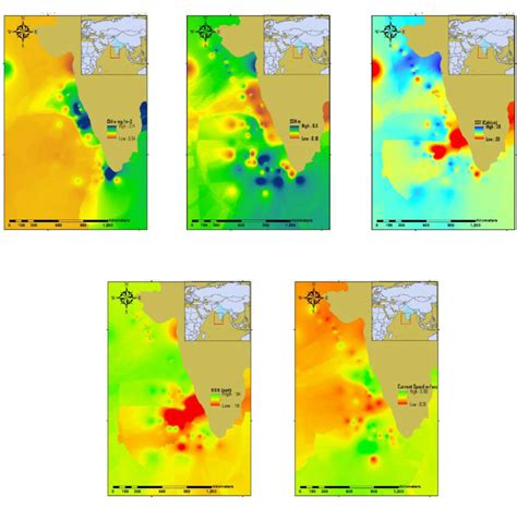 Spatial Distribution Of A Chl A B Ssh C Sst D Sss And E Cs Download Scientific