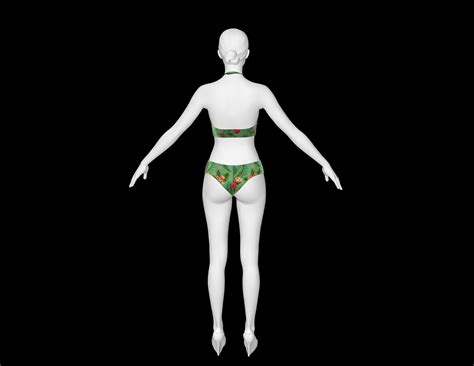 Tropical Swimsuit 3d Model Cgtrader