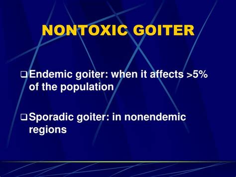 PPT Simple Nontoxic Goiter Diffuse And Multinodular PowerPoint Presentation ID 2108616