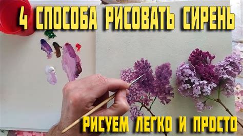 Как рисовать сирень 4 простых быстрых и лёгких способов нарисовать