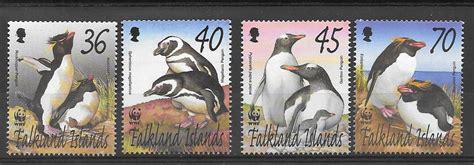 Wwf Penguins 2002 Stamps Falkland Collectibles