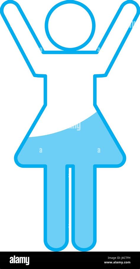 Piktogramm Frau Symbol Stock Vektorgrafik Alamy