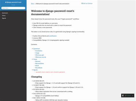 Django Password Reset By Brutasse A Undefined Template Built At