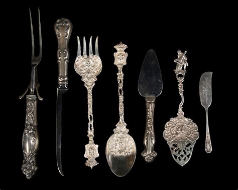 Lot ASSORTED SILVER SILVER PLATE UTENSILS