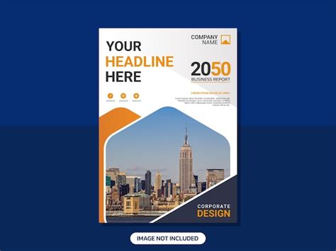 Diseño creativo de portadas corporativas de libros Vector Premium