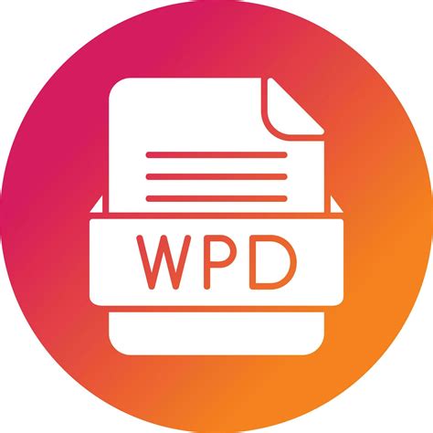WPD File Format Vector Icon Vector Art At Vecteezy