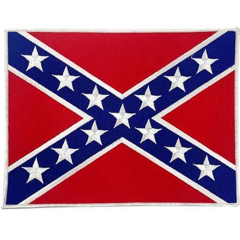 Confederate Flag Iron On Patch
