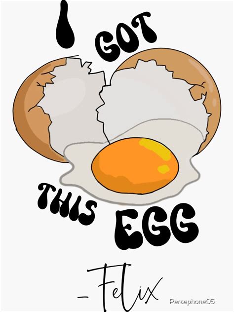 I Got This Egg Felix Skz Kpop Meme Sticker For Sale By