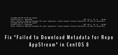 Errors During Downloading Metadata For Repository Appstream Telegraph