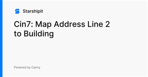 Cin7 Map Address Line 2 To Building Platform And Carrier Enhancements