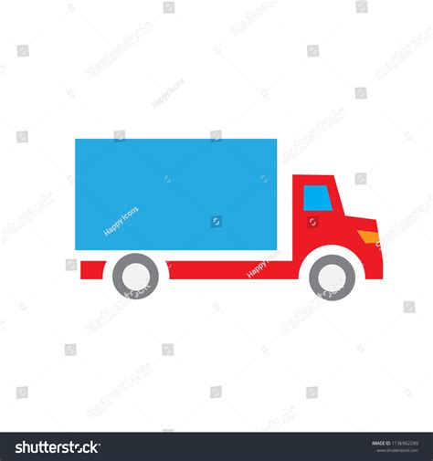 Vector Truck Icon Delivery Transport Symbol Stock Vector Royalty Free
