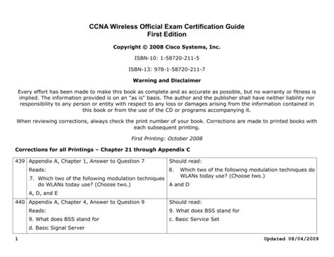 CCNA Wireless Official Exam Certification Guide