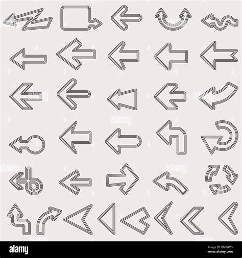 Vector Arrows Set Stock Vector Image And Art Alamy