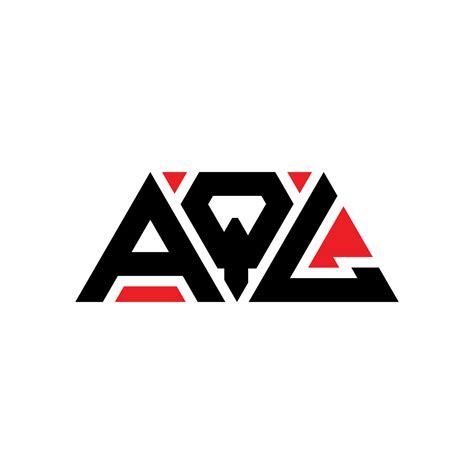 Aql Triangle Letter Logo Design With Triangle Shape Aql Triangle Logo