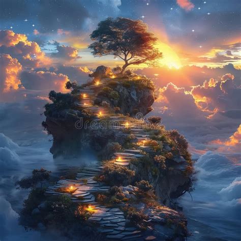 Behind A Secret Panel A Luminous Path Leads To A Floating Island Where