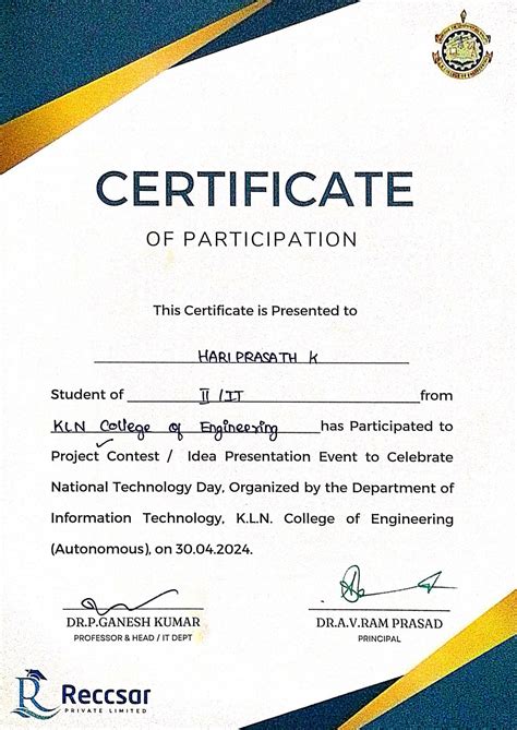 Hari Prasath K On Linkedin Engineering Projectpresentation Teamwork