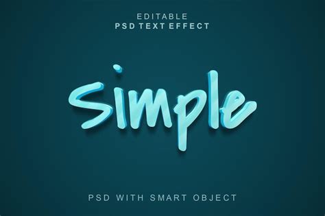 Premium Psd A Blue Background With The Title Simple Text Effect