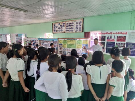 လှိုင်းဘွဲမြို့ အခြေခံပညာမူလတန်းလွန်ကျောင်း၌ လူငယ်ရေးရာ အသိပညာပေး ဟောပ
