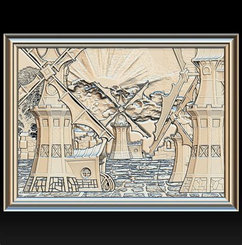 Parthenon Panno Stl File For Cnc Relief Engraving 3d Model 8 Max