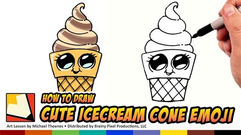 How To Draw A Cute Ice Cream
