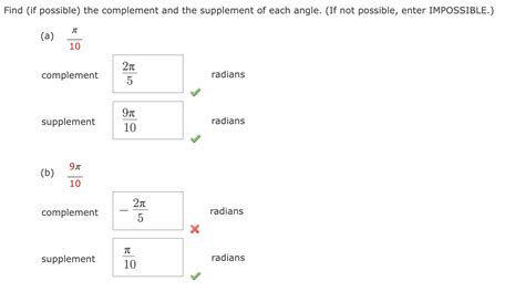 Solved Find If Possible The Complement And The Supplement Chegg Com