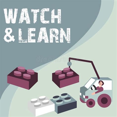 Writing Displaying Text Watch And Learn Word Written On Watch And
