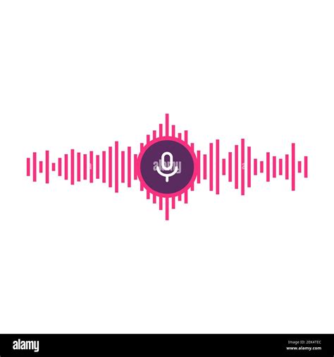 Microphone Icon Voice Recognition Ai Personal Assistant Modern