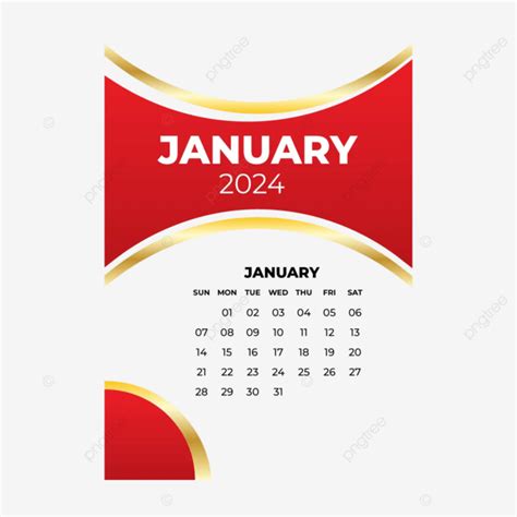 Calendario Mensual 2024 Vector Png Dibujos Calendario Mensual 2024