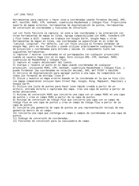 lat lon tools qgis instrucciones pdf