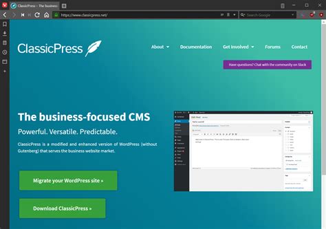 installing classicpress download azurecurve