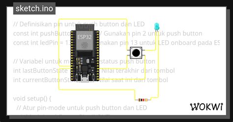 Wokwi Lampu Led Tugas Kedua Arya Ariri Wokwi ESP STM Arduino Simulator