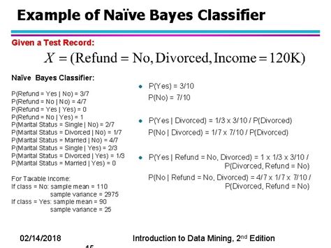 Data Mining Classification Alternative Techniques Bayesian Classifiers