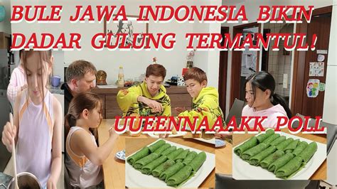 BULE JERMAN MAKAN DADAR GULUNG SUKA BANGET JAJANAN PASAR YouTube