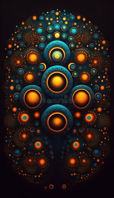 Generative Ai Illustrations Geometry Patterns Background Mixed