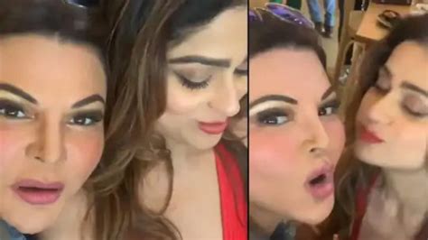 Video After Bigg Boss 15 Rakhi Sawant Had Some Fun Shamita Shettys