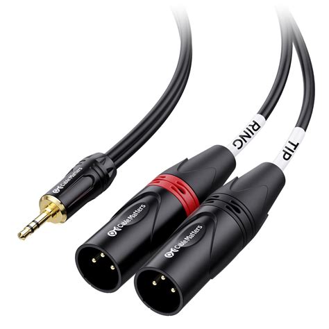 Cable Matters Câble XLR Mini Jack 3 5 mm Cable Jack vers 2 XLR de 0 9