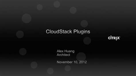 9 plugin cloudstack developer day ppt