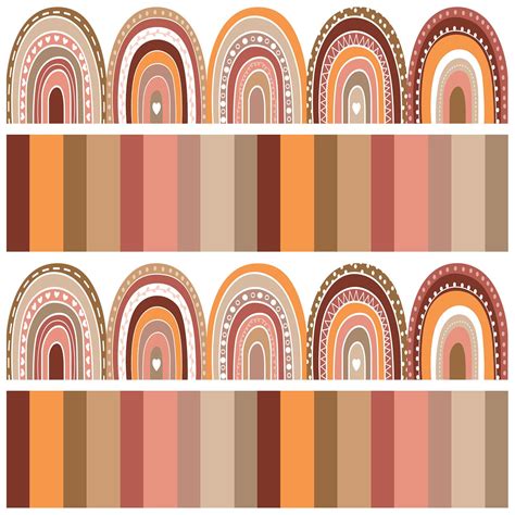 80 Pack Rainbow Bulletin Board Border Boho Rainbow Classroom Decor Desertcart Guam