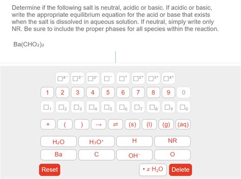 Solved Determine If The Following Salt Is Neutral Acidic Or