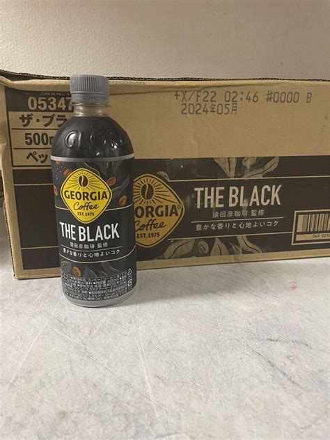 お値下げ中。コカ・コーラ ジョージア ザ・ブラック 500mlpet×24本 メルカリ
