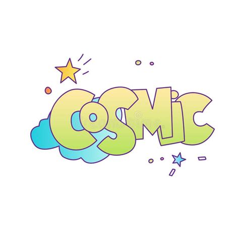 Cosmic Princess Cute Cartoon Princess Illustration Set Space And