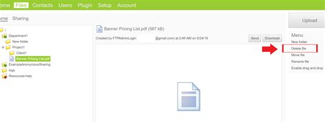 Managing Ftp Files And Storage In Your Account Hosted~ftp~ Help