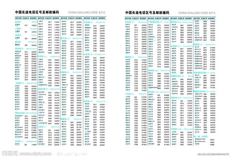 长途 区号 邮编设计图 其他 生活百科 设计图库 昵图网