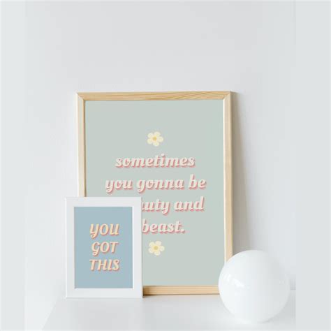 Printable Positive Affirmations Wall Art Positive Wall Art Beauty And