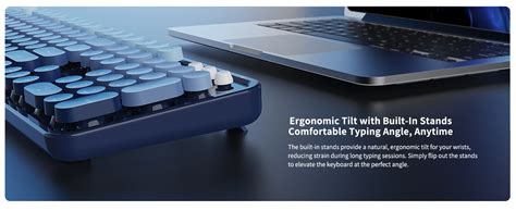 Nowlike Wireless Keyboard And Mouse Combo Retro Typewriter Keyboard With Round