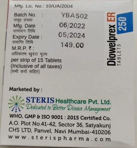Divalproex Er Tablets 10x10 Prescription At Rs 47 24 Strip In Jaipur
