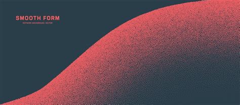 Premium Vector Smooth Curve Border Vector Red Dot Work Minimalist